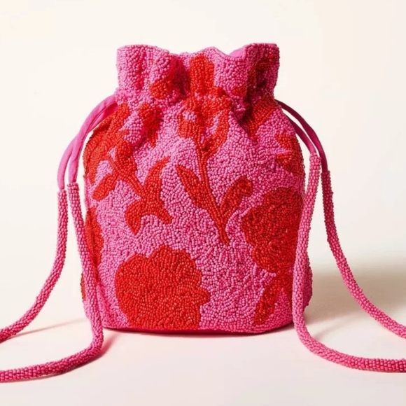Bags | Kate Spade New York X Target Cottage Rose Beaded Bucket Bag ...
